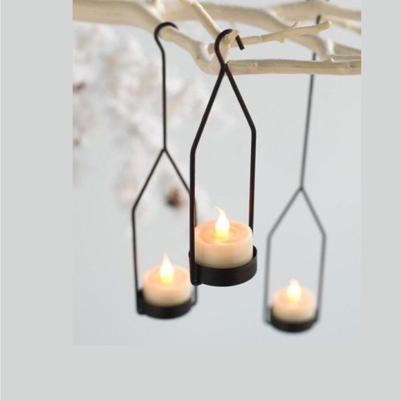 Accents | Black Iron Tea Light Hanger Set | Poshmark